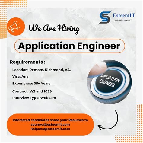 Esteemit On Linkedin Applicationengineer Applicationengineering Application Engineerroles