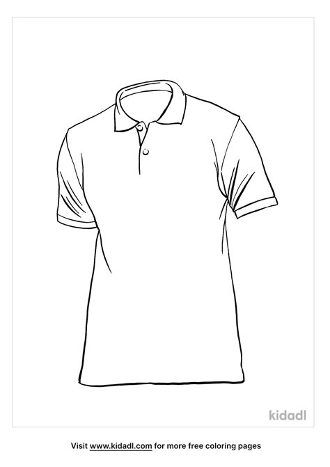 T Shirt Coloring Page Printable