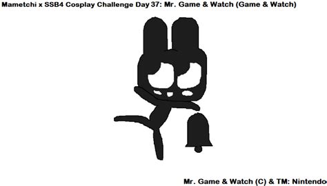 Mametchi X Ssb4 Cosplay Challenge Day 37 Mr Game And Watch Game
