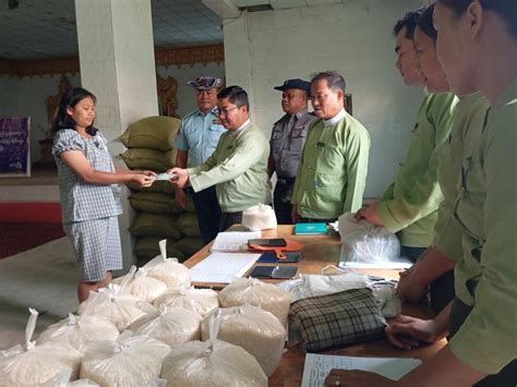 အင်္ဂပူမြို့တွင် အကြမ်းဖက်ဖြစ်စဉ်များကြောင့် နေရပ်စွန့်ခွာပြည်သူများအား အမျိုးသားသဘာဝဘေးအန္တရာယ