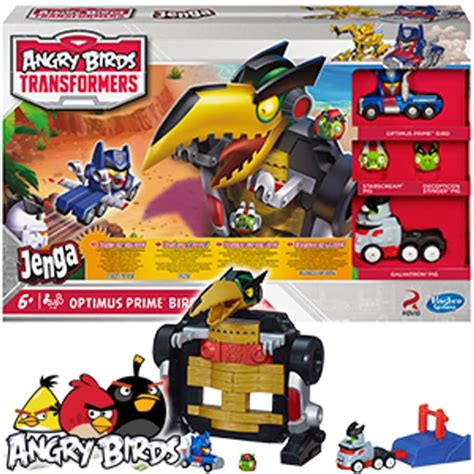 Angry Birds Transformers Optimus Prime Bird Attack Jenga 47 Off