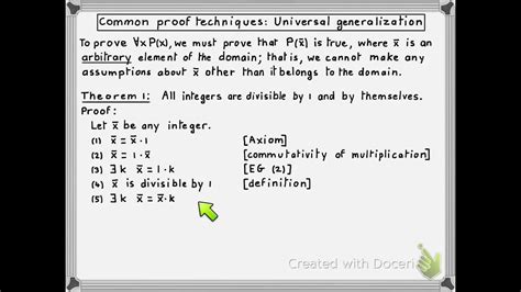 Discrete Structures Lecture 10 Segment 3 Intro To Proofs Part 317 Youtube