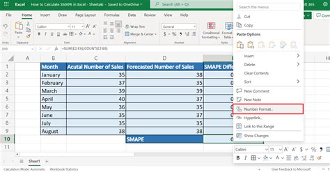 How To Calculate Smape In Excel Sheetaki