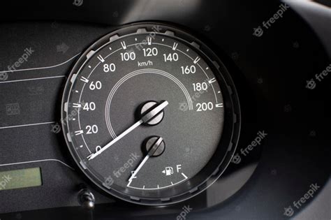 Premium Photo Car Speedometer With Kilometer Per Hour And Fuel Meter