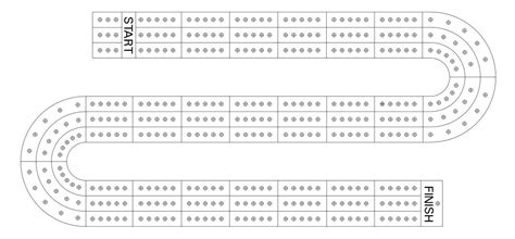 Cribbage Board Template Printable Free Printable