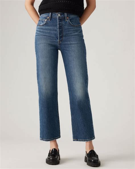 Ribcage Straight Ankle Jeans Blue Levis® Gb