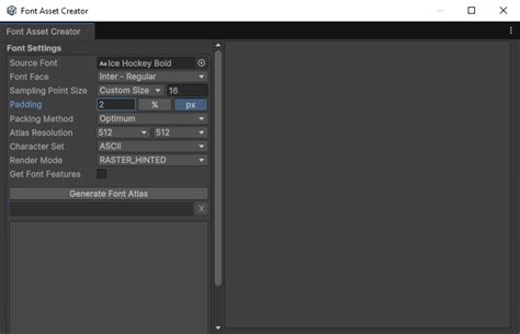 font asset creator error trying to create a font and then a crash unity engine unity discussions