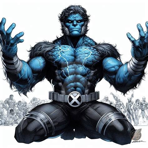 X Men Beast By Gallerybrisart On Deviantart