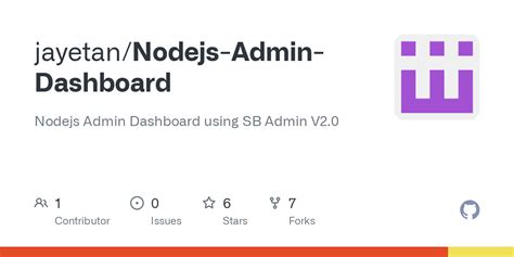 Github Jayetannodejs Admin Dashboard Nodejs Admin Dashboard Using