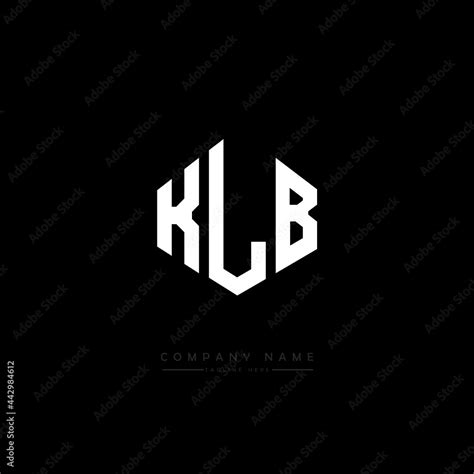 Klb Letter Logo Design With Polygon Shape Klb Polygon Logo Monogram Klb Cube Logo Design Klb
