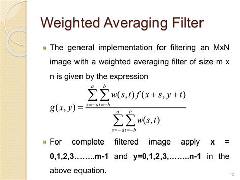 Smoothing Filters In Spatial Domain PPTX