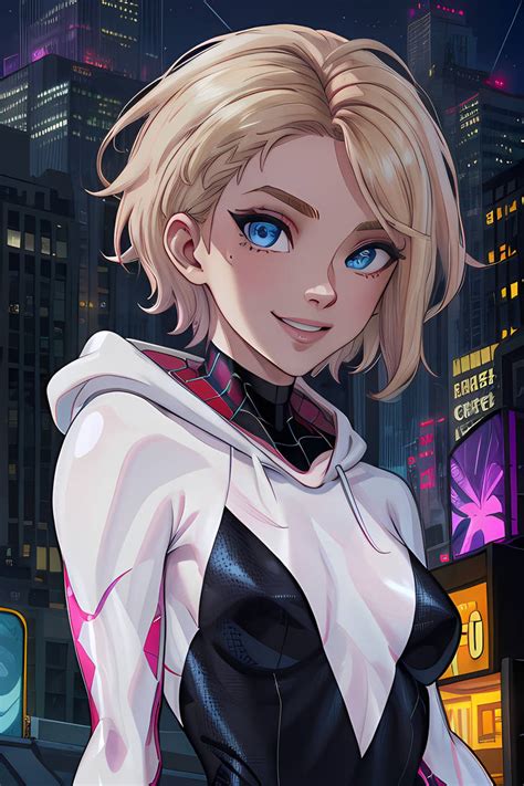 Spider Gwen City Nights By Artairs On Deviantart