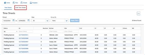 Fieldglass Timesheet