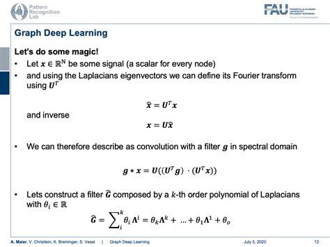 Lecture Notes In Deep Learning Graph Deep Learning Part 1 Pattern Recognition Lab
