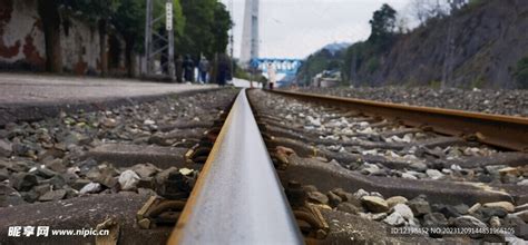 铁路钢轨摄影图 交通工具 现代科技 摄影图库 昵图网