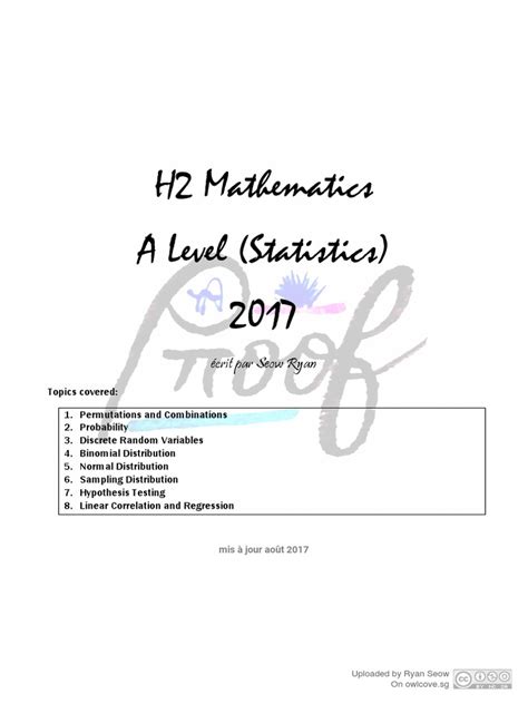Stats Formulae Pdf Variance Statistical Hypothesis Testing
