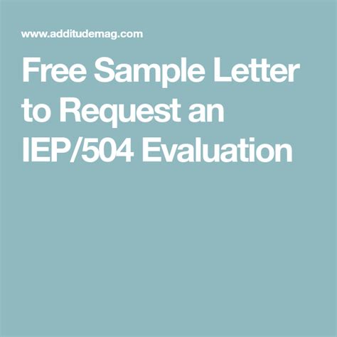 Iep Request Letter Template