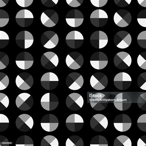 패션 패브릭 벽지 모노톤 검정 흰색 및 회색 현대적이 고 트렌디한 기하학적 폴카 도트 4 분기 원활한 패턴 벡터 디자인 0명에 대한 스톡 벡터 아트 및 기타 이미지 Istock