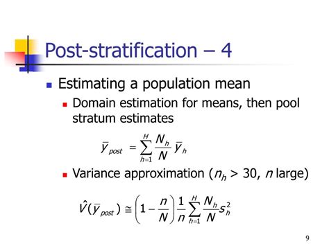Ppt Post Stratification Powerpoint Presentation Free Download Id 524621