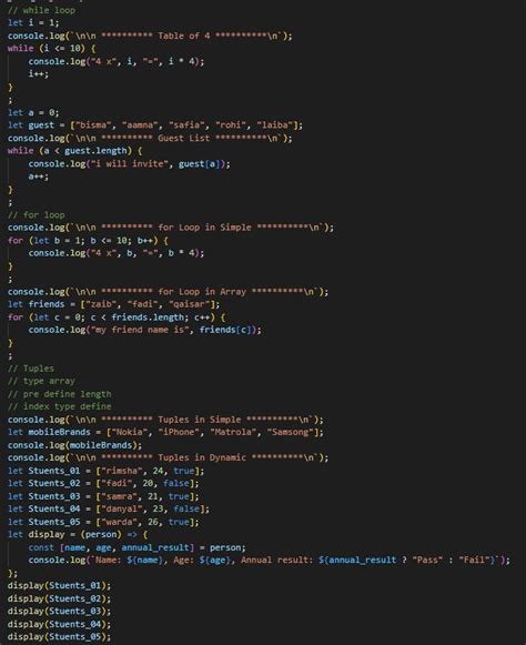 Rimsha Muhammad Arshad On Linkedin While And Tuple Assignment