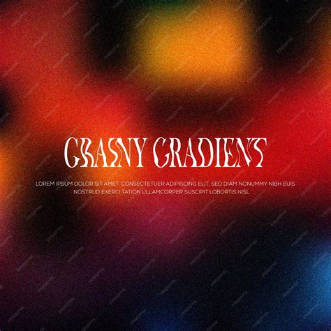 Premium Vector Gradient Colourful Gradient Grainy Backgroun