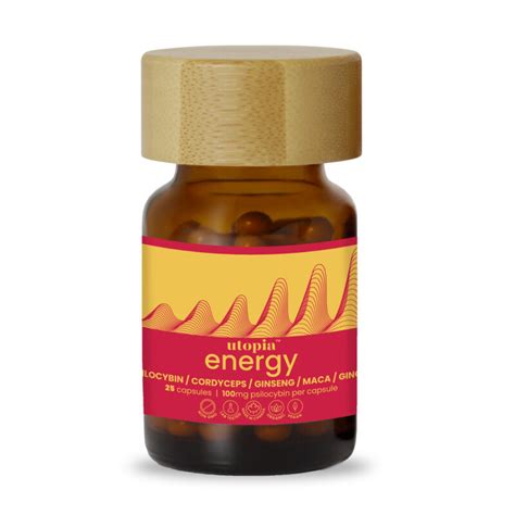 Energy 100mg Psilocybin Microdose Capsules Utopia