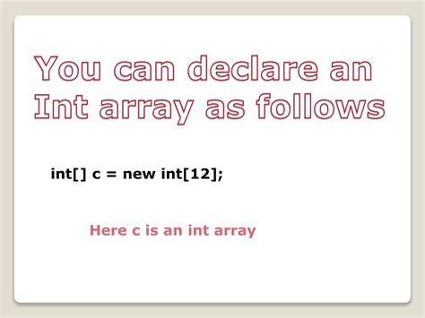 Arrays In Java Language Pptx Programming Languages Computing
