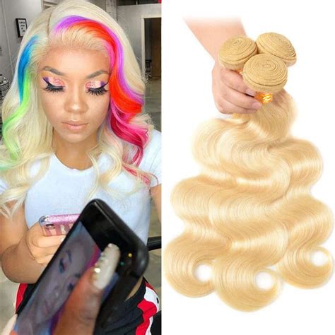 Maxine 바디 웨이브 613 번들 28 30 인치 바디 웨이브 인모 금발 번들 레미 브라질 바디 웨이브 헤어 직조 번들 거래헤어 위브즈 Aliexpress