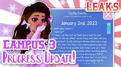 New School Progress Update 14 Realms In Campus 3 Royale High Leaks