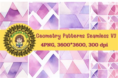 Geometry Patterns Seamless V3 Graphic By Mandala Shop · Creative Fabrica