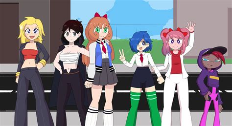 Truly River City Girls Players By Blacksunking On Newgrounds