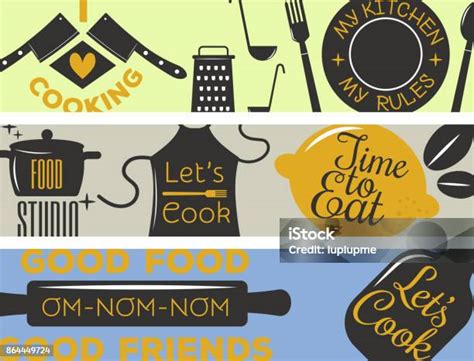 베이커리가 게 배지와 요리 레이블 디자인 클래식 주방 요소 벡터 일러스트 레이 션 설정 고무도장에 대한 스톡 벡터 아트 및 기타 이미지 고무도장 고풍스런 그래픽