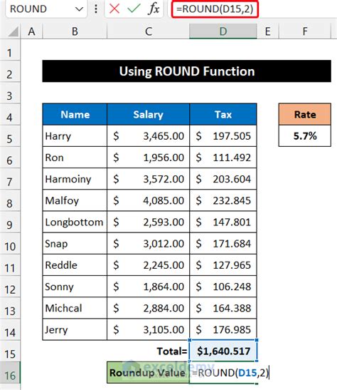 How To Round A Formula Result In Excel 6 Easy Methods Exceldemy