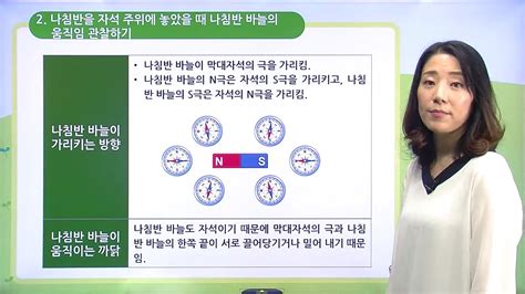 백점맞는과학 20 3학년 과학 자석의 이용 자석 주위에 놓인 나침반은 어떻게 될까요 Youtube