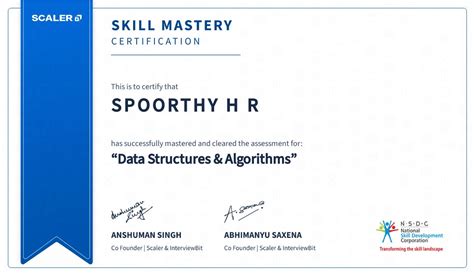 Dsa Scaler Achievement Mockinterview Coding Problemsolving