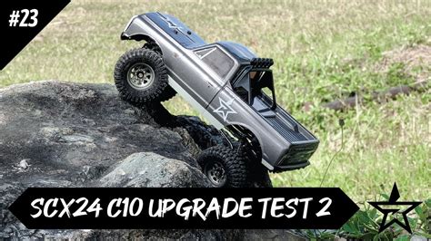 Scx24 C10 Upgrade Test 2 050 Motor Steel Driveline Ep 23 Youtube