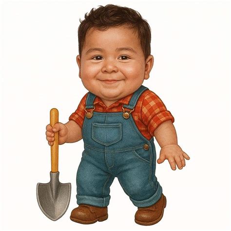 Ai Create Set Of Cartoon Farmer Boy Images With Real Face Photo Using Ai Freelancer