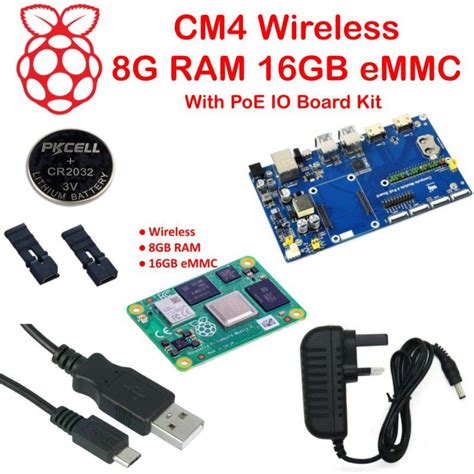 Raspberry Pi Cm4 Wireless 8g Ram 16g Emmc And Kits