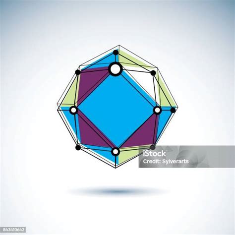 혁신 기술입니다 추상적인 벡터 기하학적 형태 3 차원 모양 과학 테마 그림 0명에 대한 스톡 벡터 아트 및 기타 이미지 0명 3차원 형태 고리 사슬 Istock