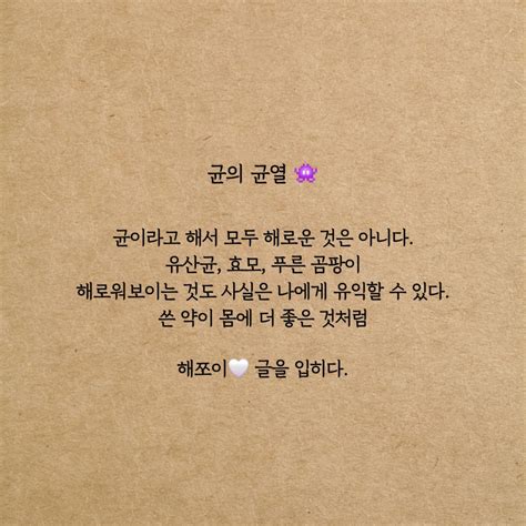 해쪼이 해쪼이 글🤍 균의 균열 👾 해쪼이가 당신에게 글을 입힙니다 Do Joy 해쪼이 햇볕을쪼이다 하다 즐기다