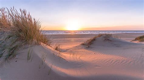 Beach Photograph August Sunset By Alex Hiemstra Strandmalerei