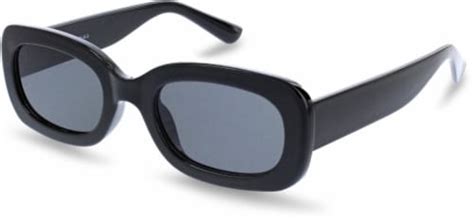 Plastic Rectangular Sunglasses Black 1 Ct Kroger