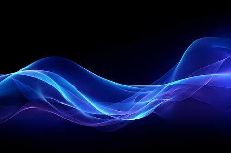 Premium Photo Abstract Blue Light Wave Futuristic Background