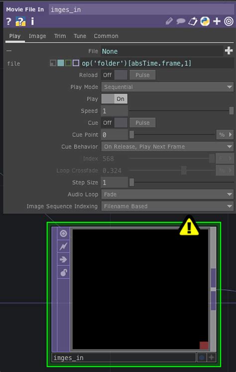 Import Image Sequence Lock To Timeline Beginners Touchdesigner Forum