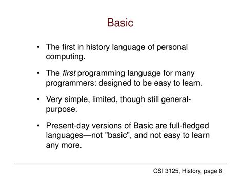 Ppt A Brief History Of Programming Languages Powerpoint Presentation