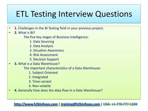 Etl Testing Interview Questions And Answers Ppt