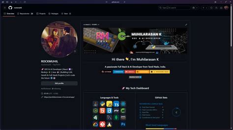New Level Of Github Profile Updated Github Page K Muhilarasan