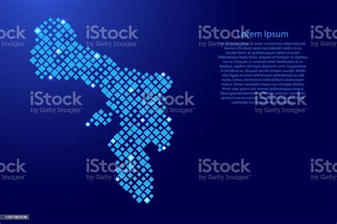 다양한 크기의 파란색 패턴 마름모꼴과 빛나는 우주 별 격자에서 보네르지도 벡터 그림입니다 0명에 대한 스톡 벡터 아트 및 기타 이미지 Istock