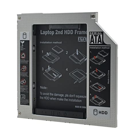 For Laptop Odd Cd Dvd Rom Optical Bay Aluminum Universal Ide To Sata 3