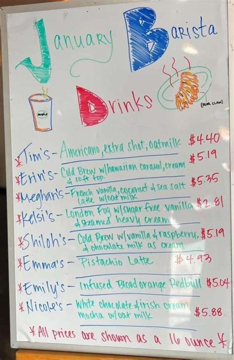 Moxie Java Menu In Kuna Idaho Usa